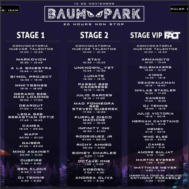 Con una descarga de energía llega el Baum Park Festival – La Revista IN